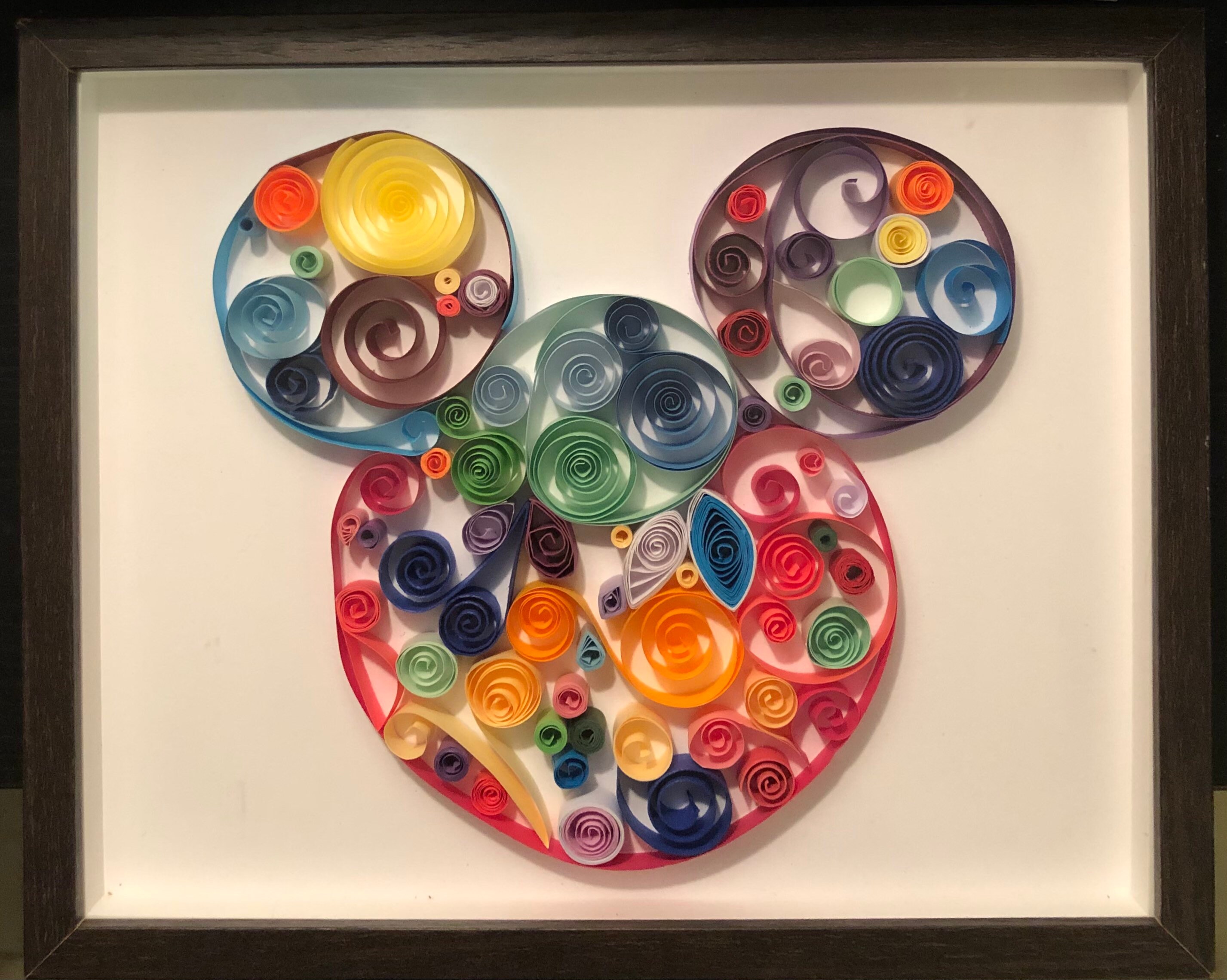 Mickey Mouse head Paper Quilled - Etsy Italia