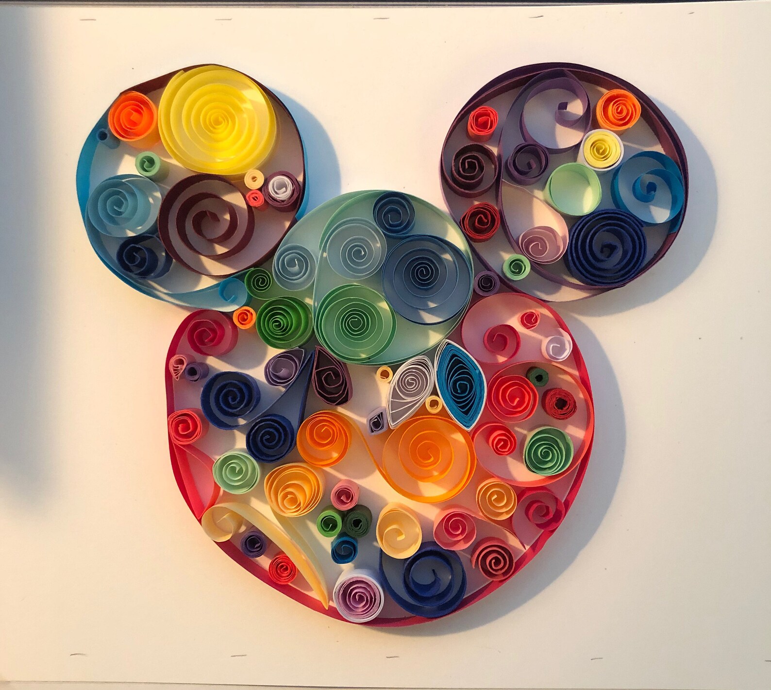 Mickey Mouse Head Paper Quilled - Etsy Ireland