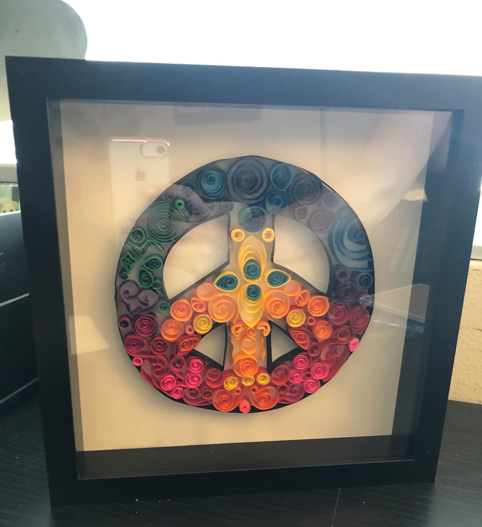 Peace Sign- Paper Quilled - Etsy