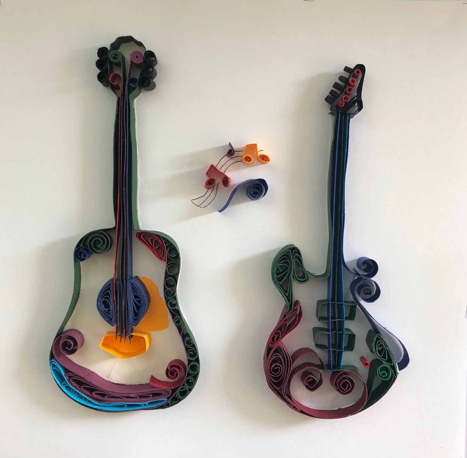 Guitar - Paper Quilled - Etsy