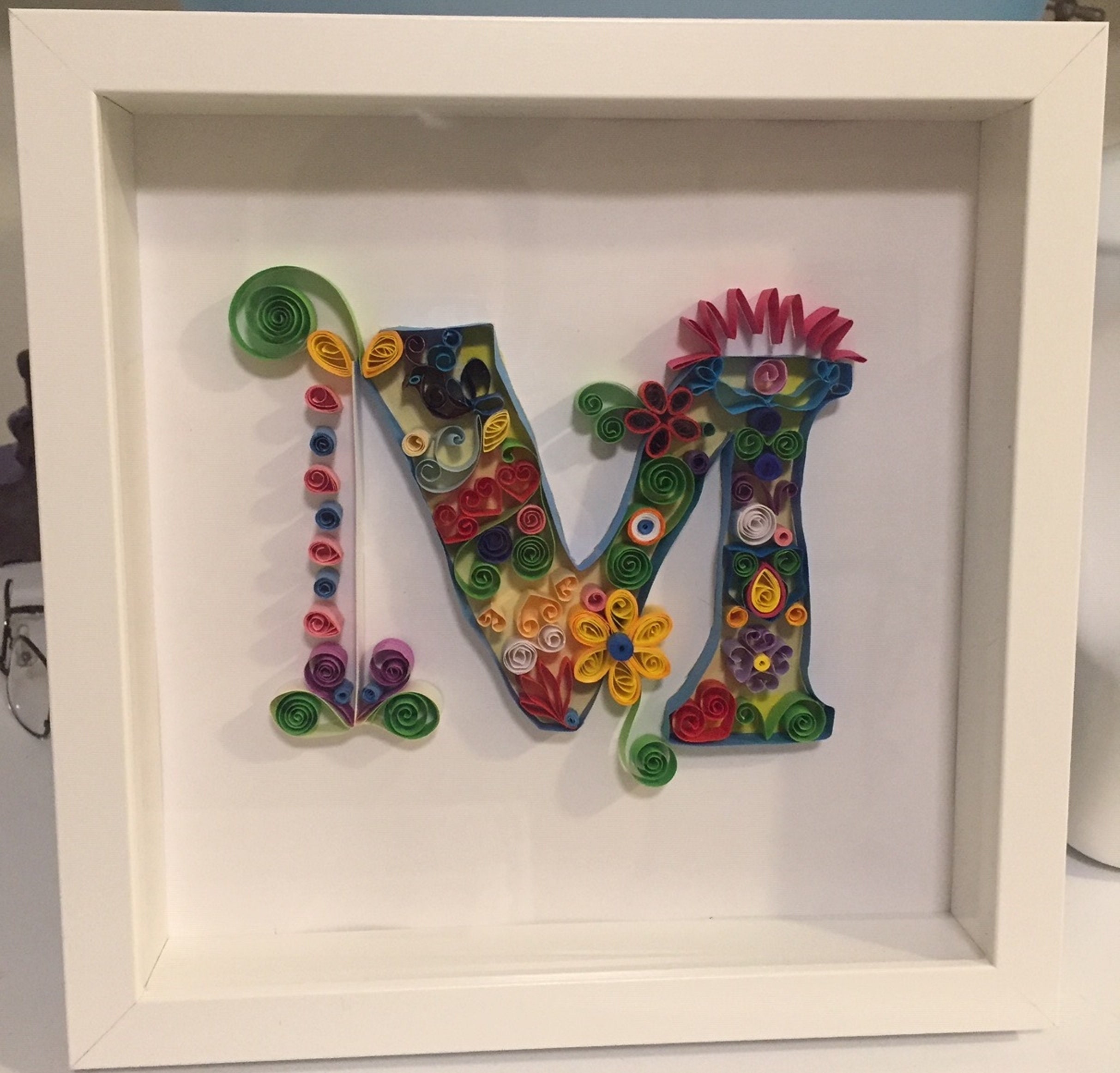 Paper Quilling Art - Letter M - Etsy