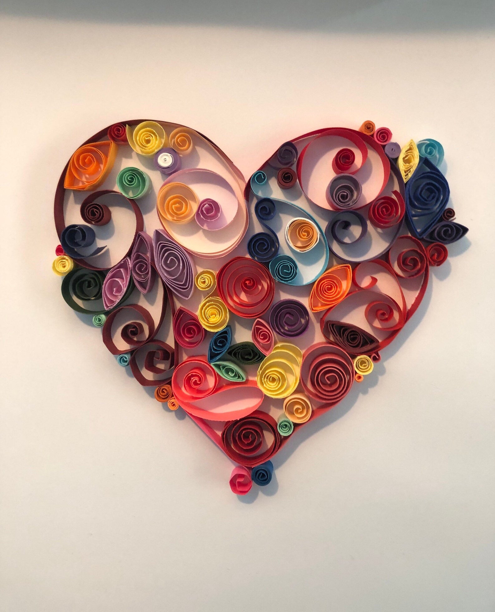 Heart Paper Quilled - Etsy