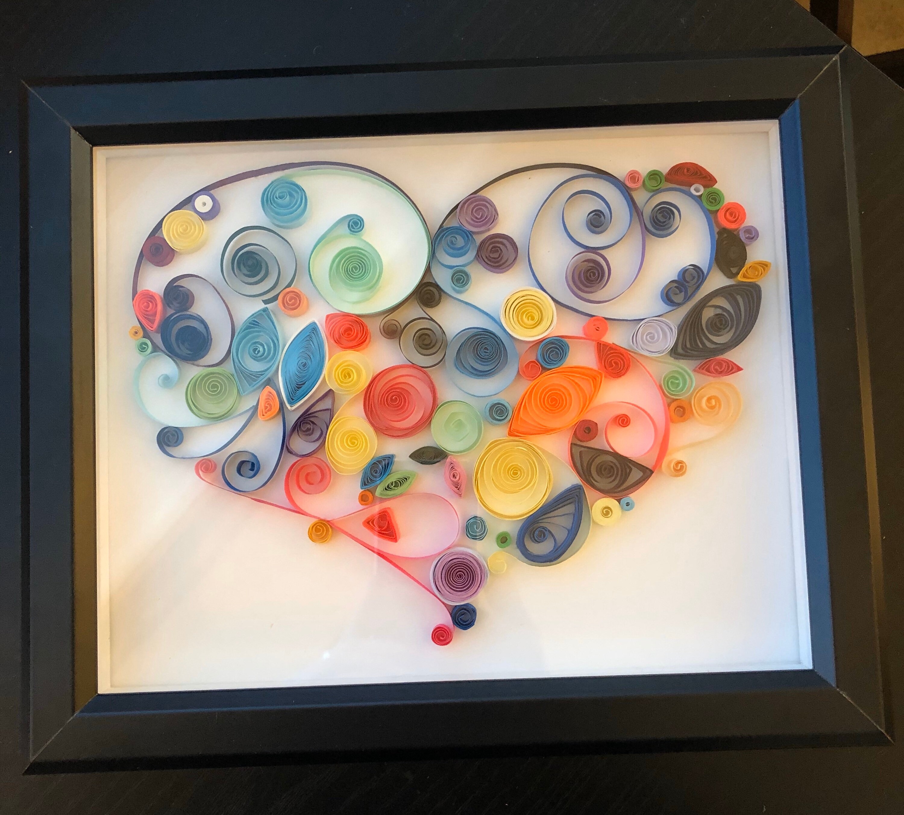 Heart Paper Quilled - Etsy