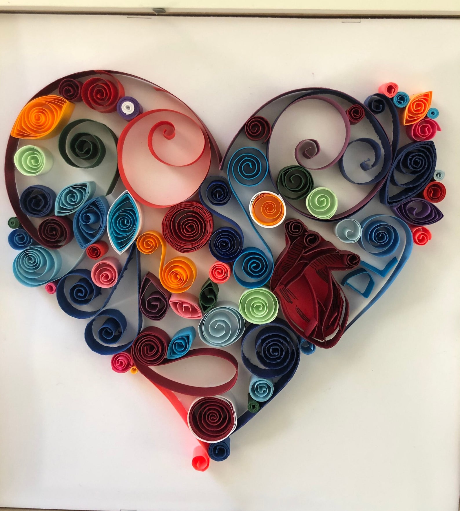 Heart Paper Quilled - Etsy