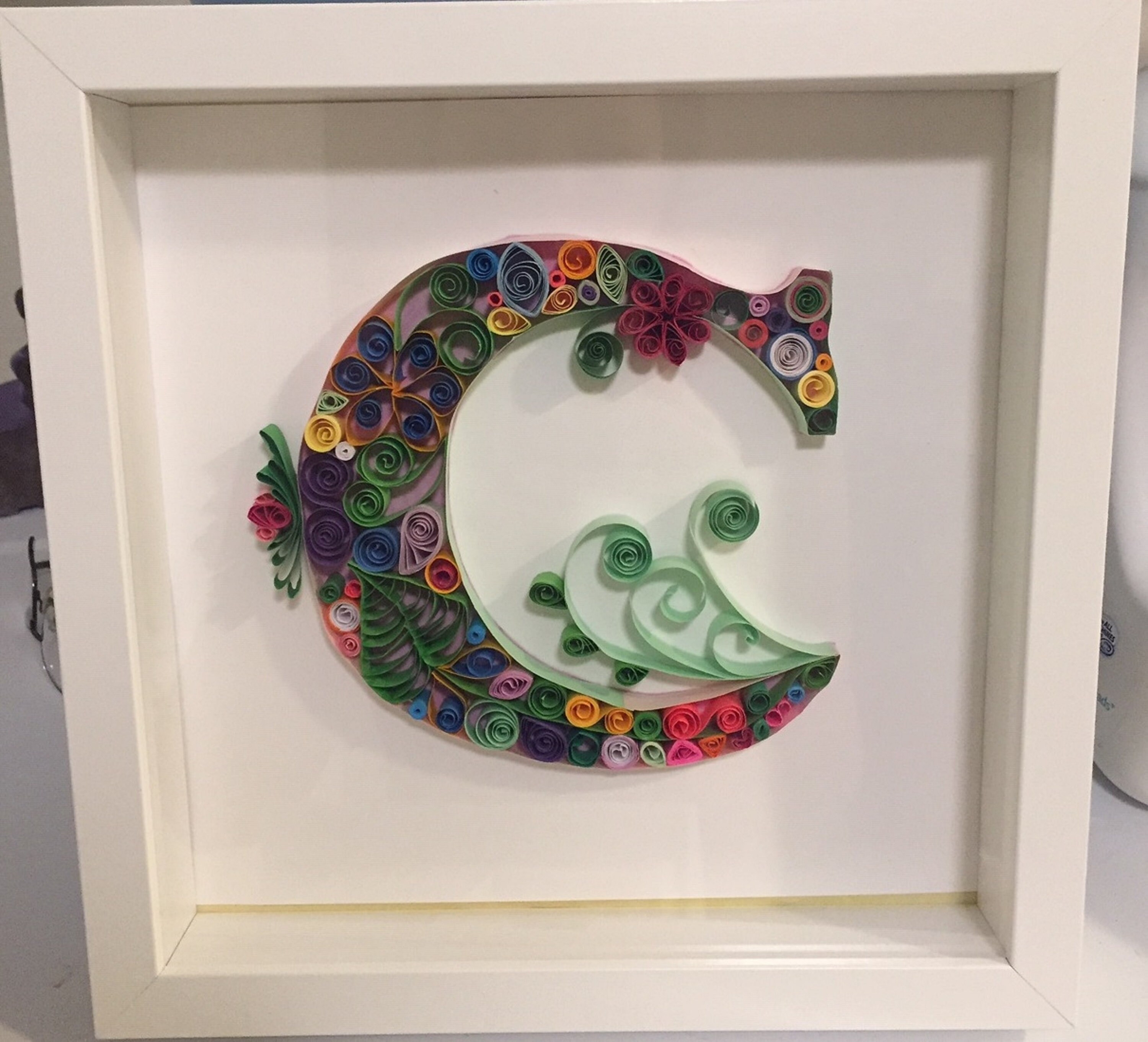 Paper Quilling Art - Letter C - Etsy