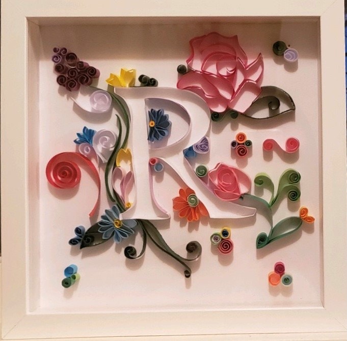 Paper Quilling Art - Letter R - Etsy