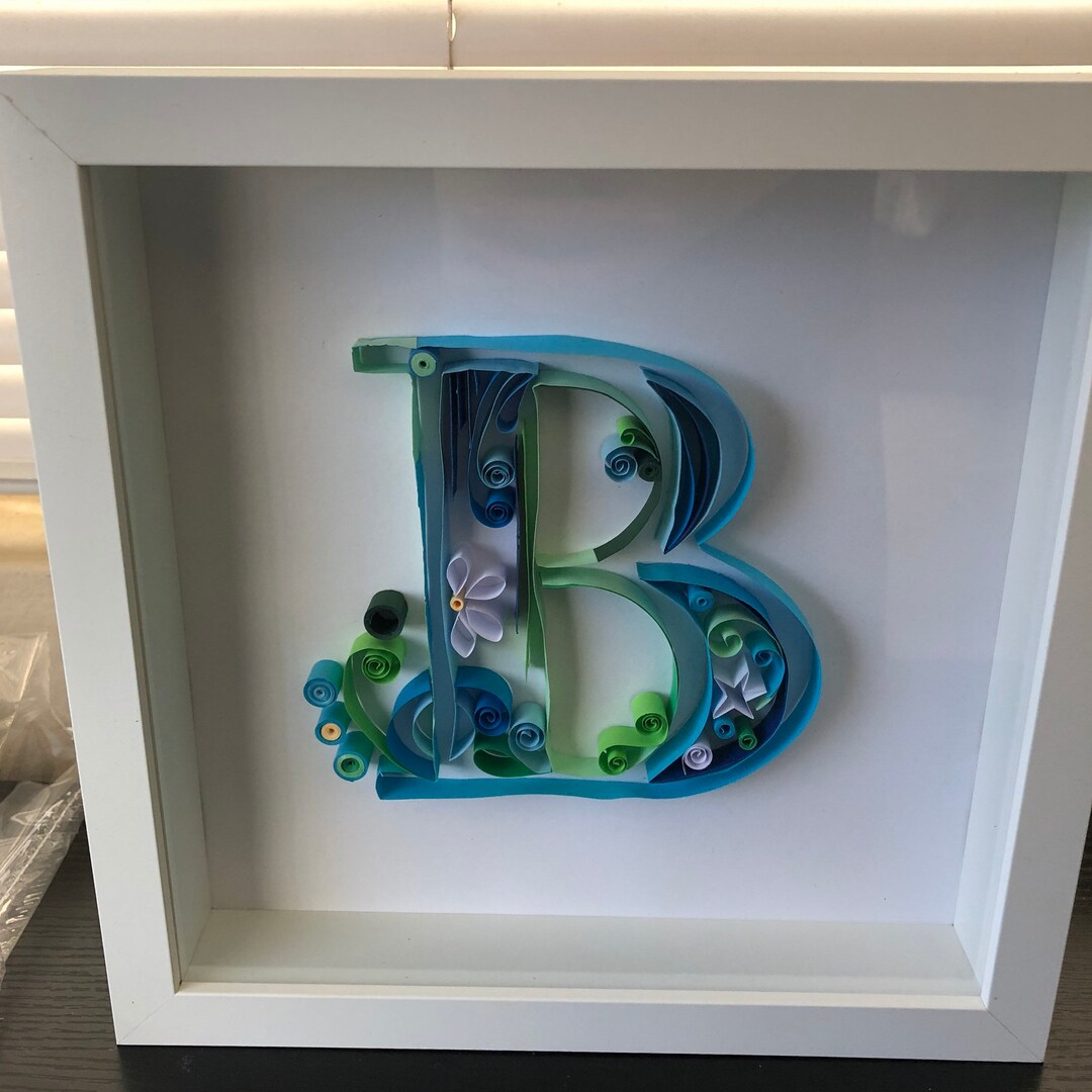 Paper Quilling Art - Letter B - Etsy