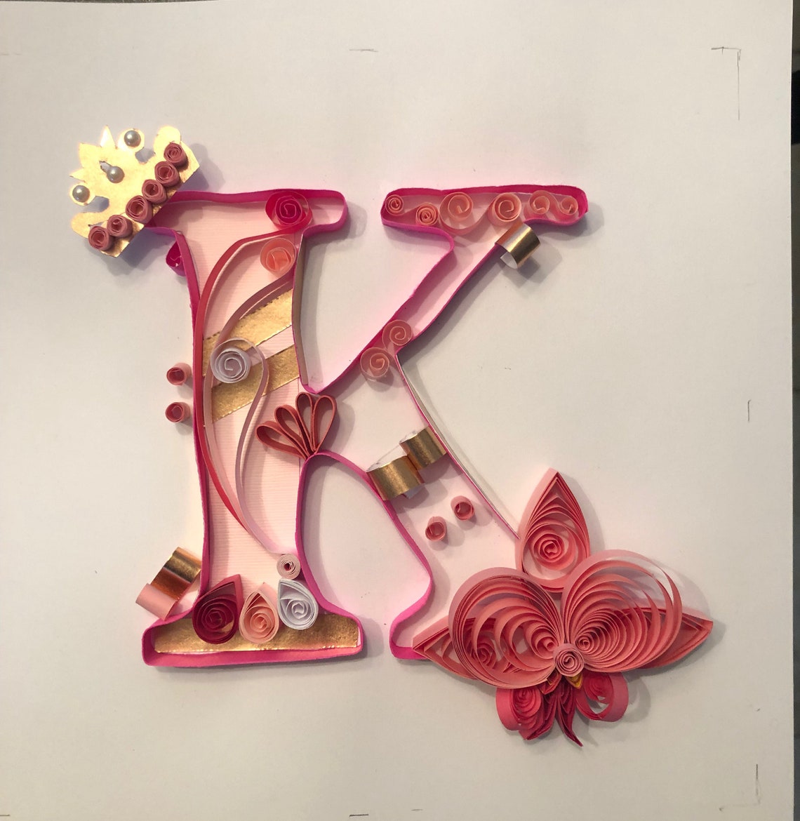 Letter K - Paper Quilling - Etsy
