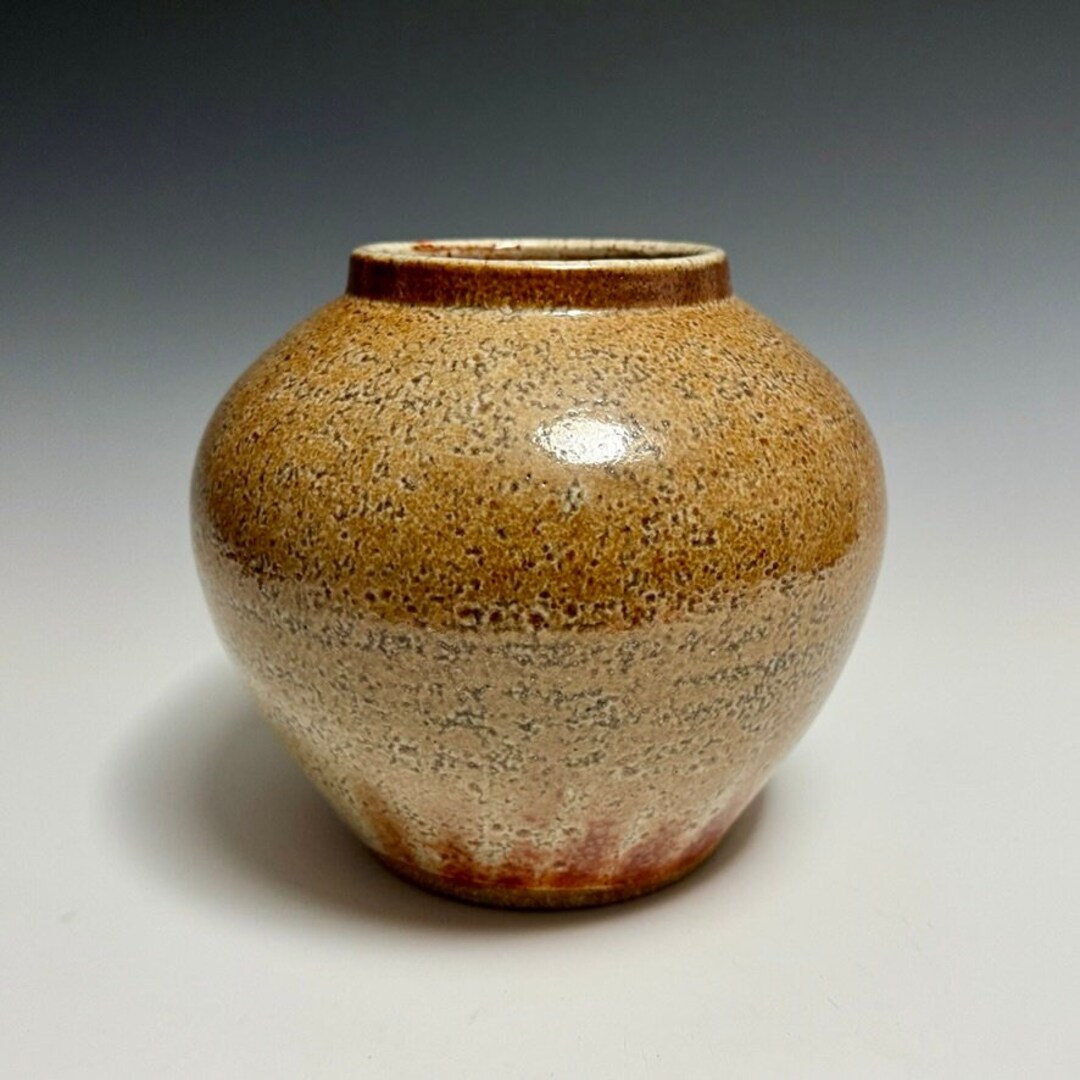Shino Glazed Vessel by Jason Fox - Etsy