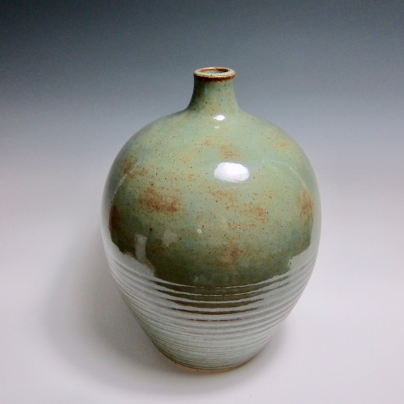 Large Wheel Thrown Shino Vase by Jason Fox | Etsy