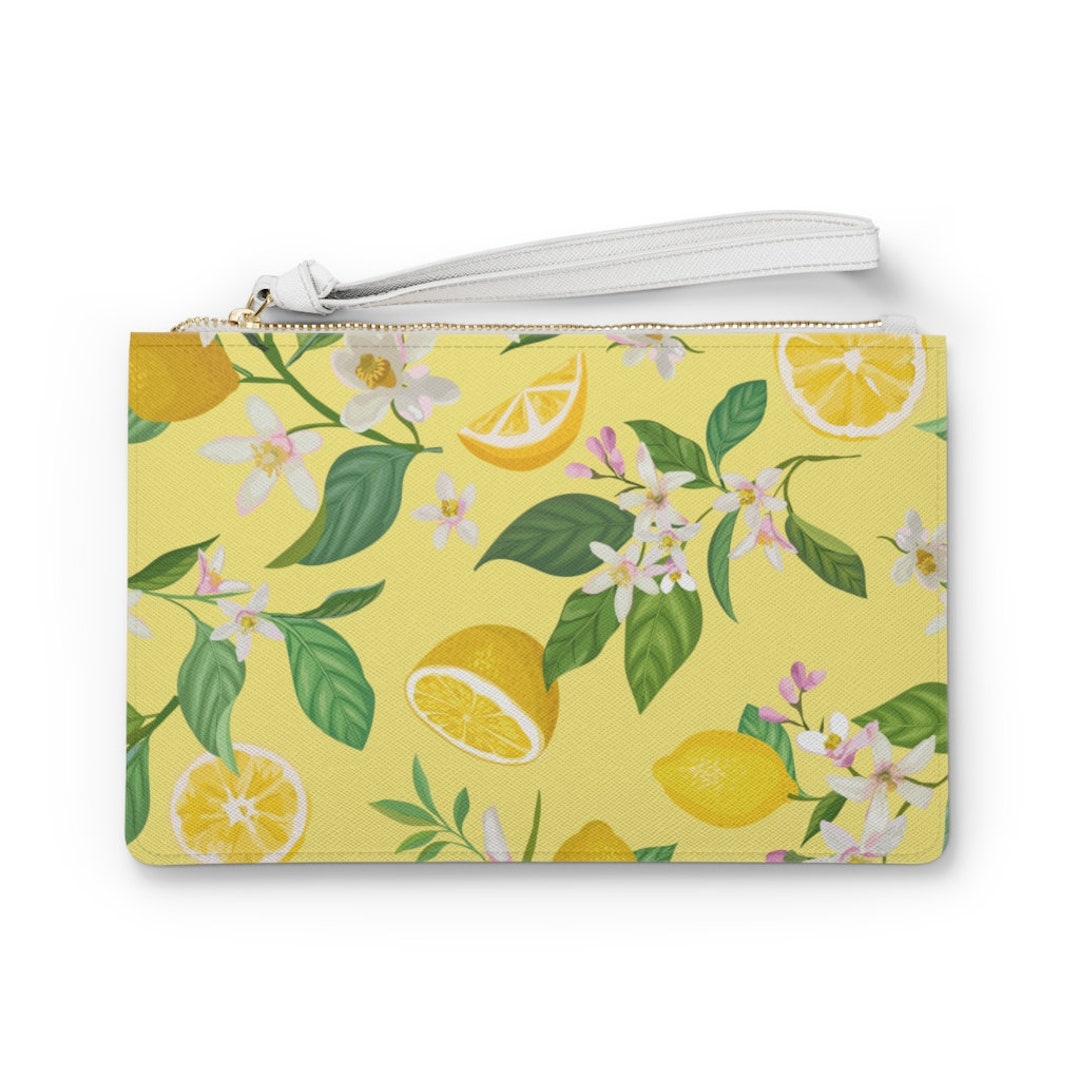 Lemon Clutch Bag, Lemon Handbag, Mothers Day Gift, Gift Guide - Etsy
