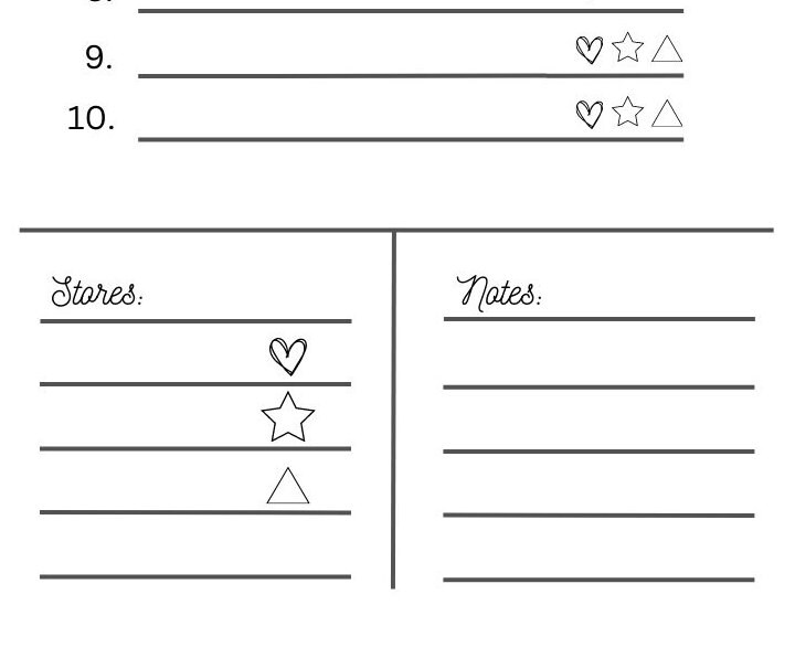 Simple Shopping List Template, PDF, Printable, Downloadable ...
