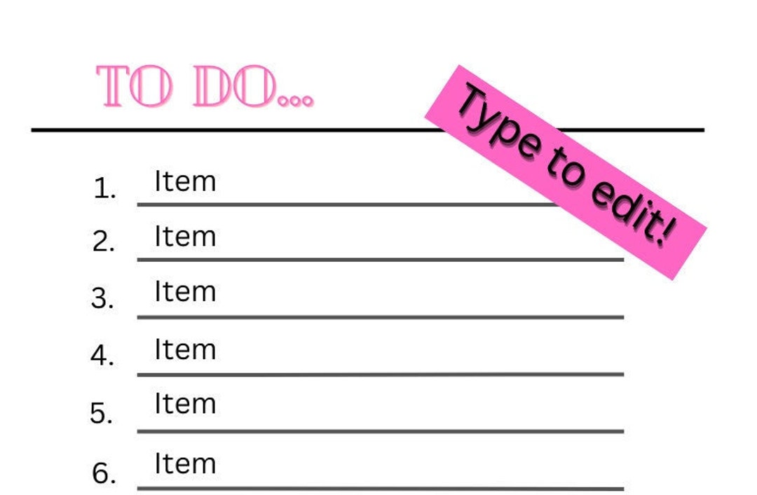 Simple To-do List, PDF, Minimalist, Printable, Downloadable, and ...