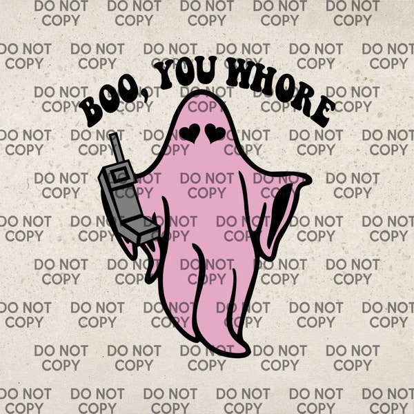 Boo You Whore - Etsy
