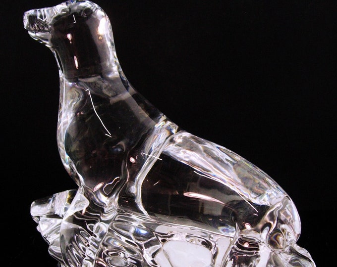 Waterford Crystal Seal on Rock Paperweight - Irish Gift - Artist ...
