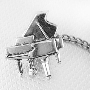 Baby Grand Piano Silver Tie Tack With Chain Musician Pianist Wedding ...