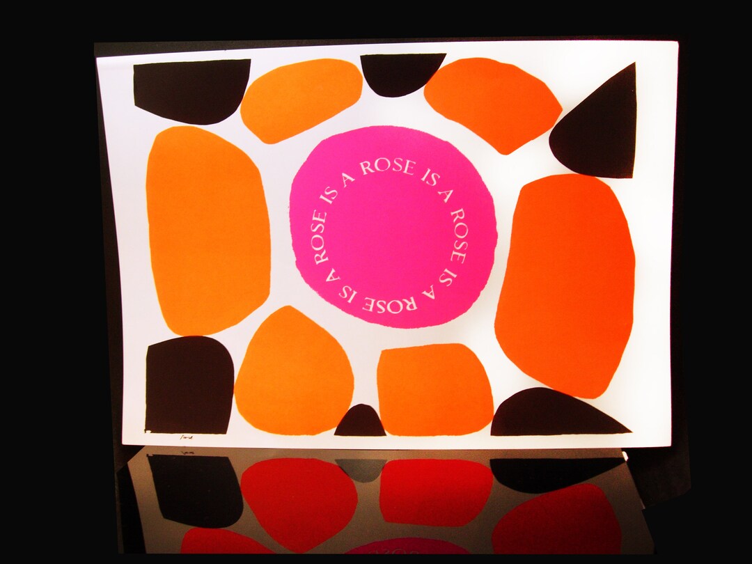 Psychedelic Art Sister Corita Kent Poster 1960's A Rose Inspirational ...