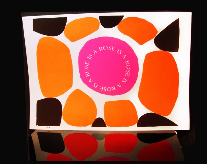 Psychedelic Art - Sister Corita Kent Poster - 1960's A Rose ...