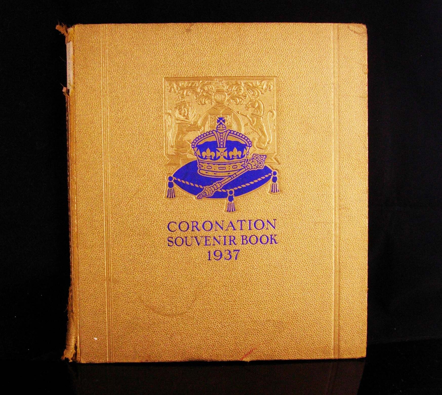 1937 Coronation Souvenir Book Vintage Gold Hardback Sepia - Etsy