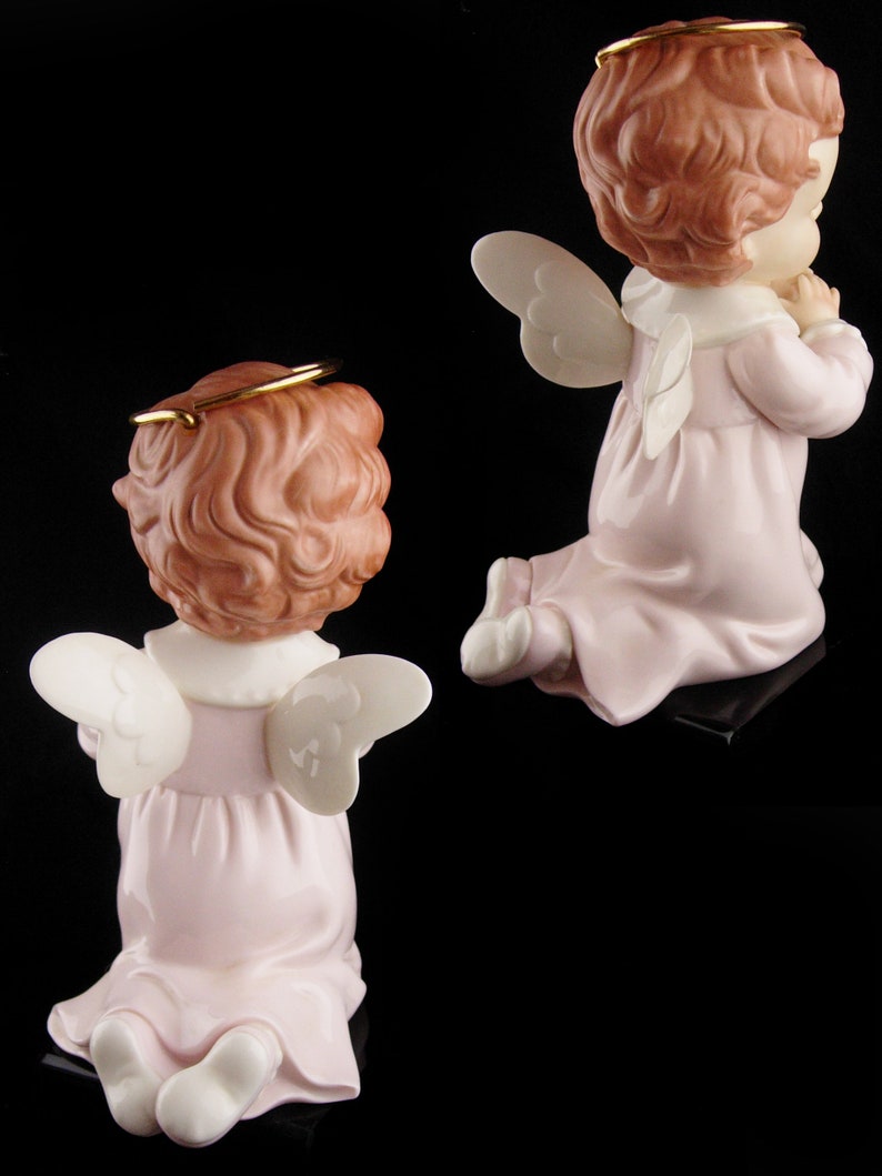 Vintage little girl angel figurine 7 Praying child | Etsy