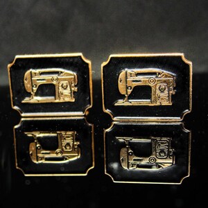 SEWING Machine Cufflinks Vintage Tailor Seamstress Crafter Quilt Gift ...