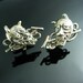 Vintage Devil Cufflinks STERLING SILVER Demon Satan Grotesque Figural ...