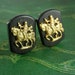 Medieval Knight Cufflinks Wood Vintage Cuff Links Renaissance Revival ...