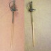 Antique 14kt Gold Civil War Sword Stickpin Clamshell Guard Officer ...