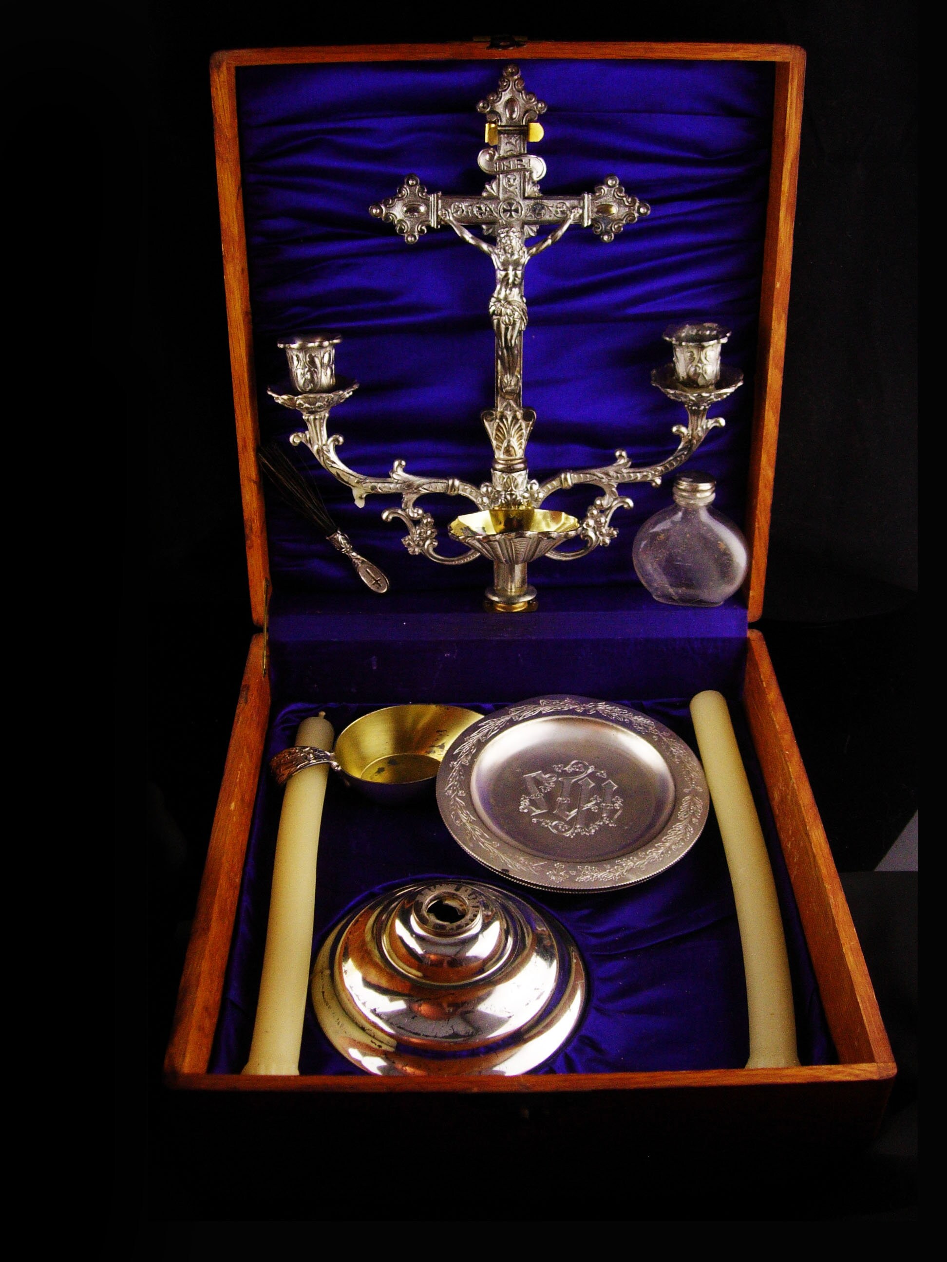 Antique Sick Call Box Last Rites Case Religious Candelabra - Etsy