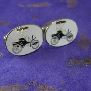 Antique Model T Cufflinks Vintage Car Victorian Automobile Men's ...
