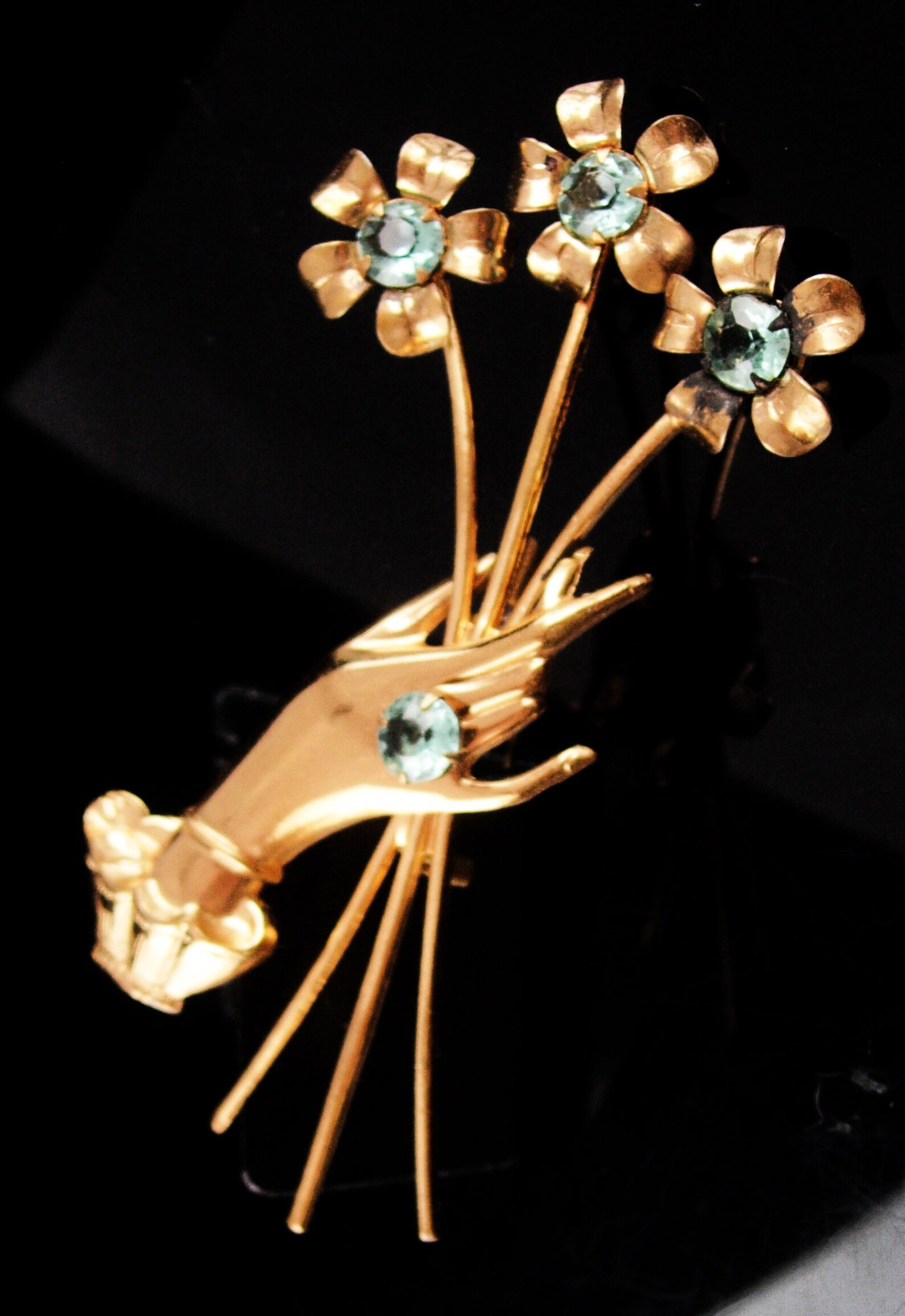 Vintage Sweetheart Brooch Hand Holding Bouquet Bridesmaid - Etsy