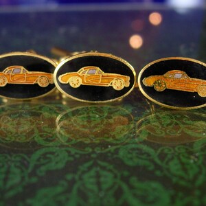 Mercedes Cufflinks Tie Tack Car Collector Cuff Links Gold 1955 300sl ...