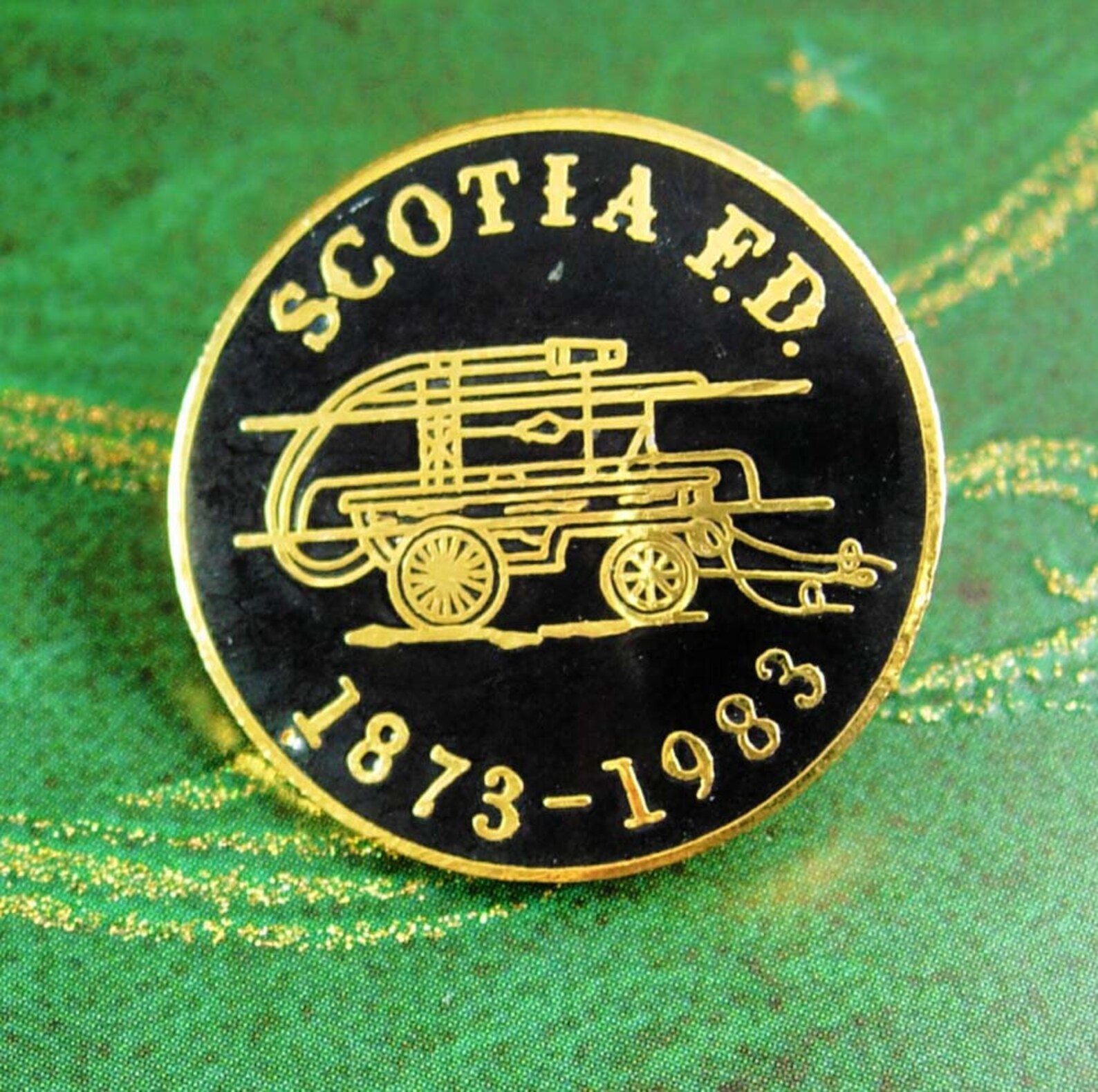 Scotia NY Fire Department Uniform Collar Pins Vintage Pinback - Etsy
