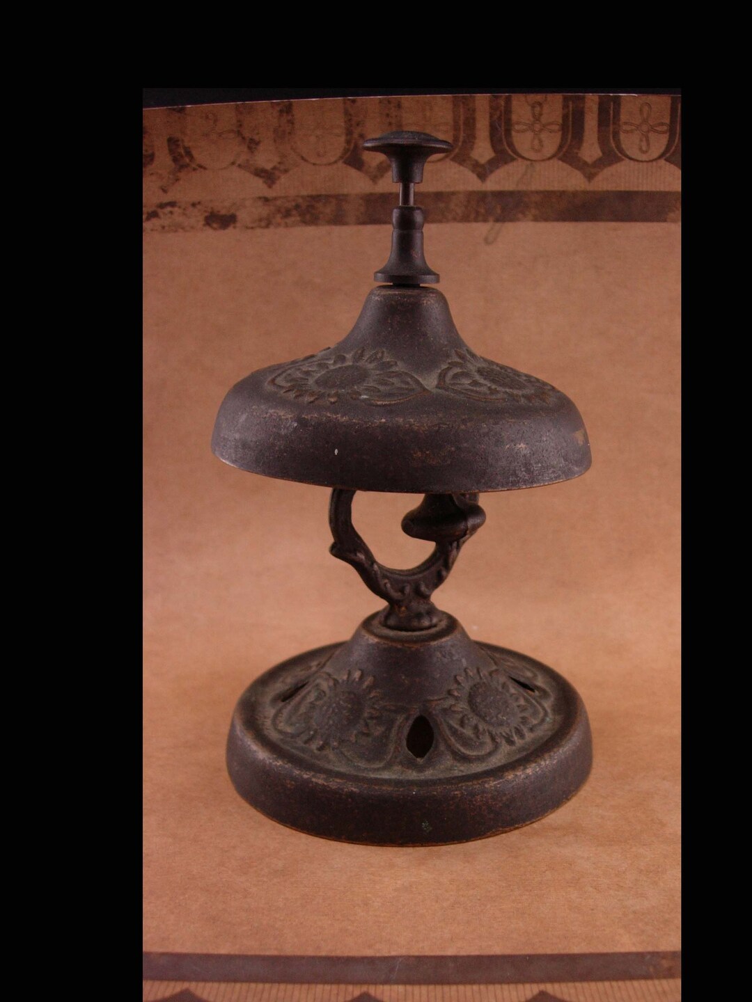 Antique Victorian Hotel Bell Bellhop Service Italian Ornate Metal ...