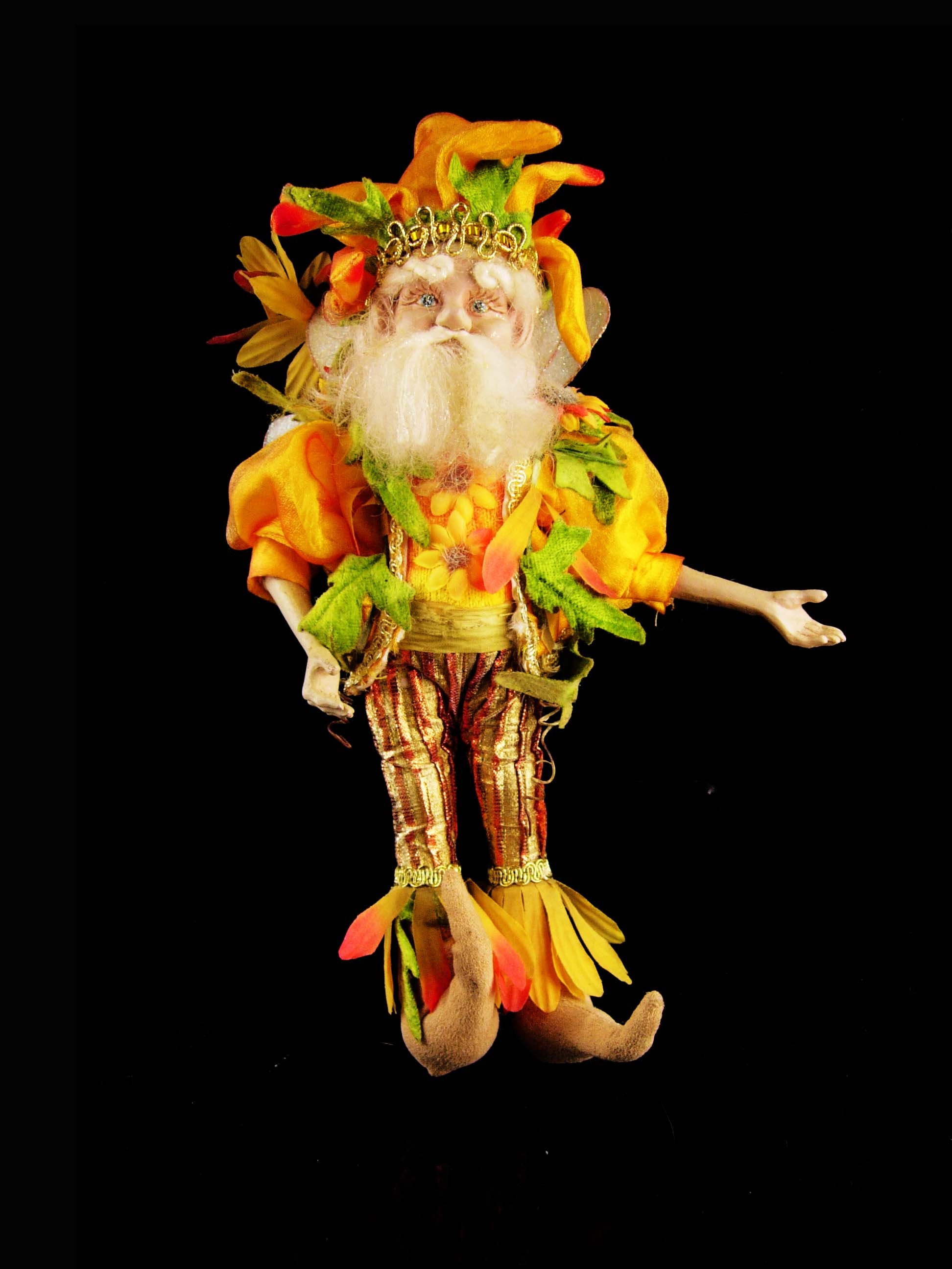 Vintage Mark Roberts Fairy Santa elf jester gnome | Etsy