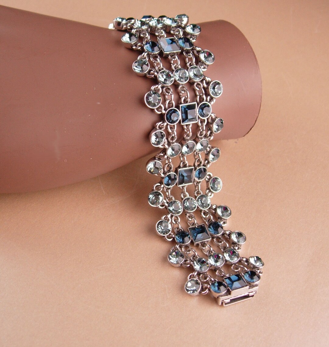 WIDE Givenchy Vintage Signed Bijoux Couture Bracelet - Signed Designer ...