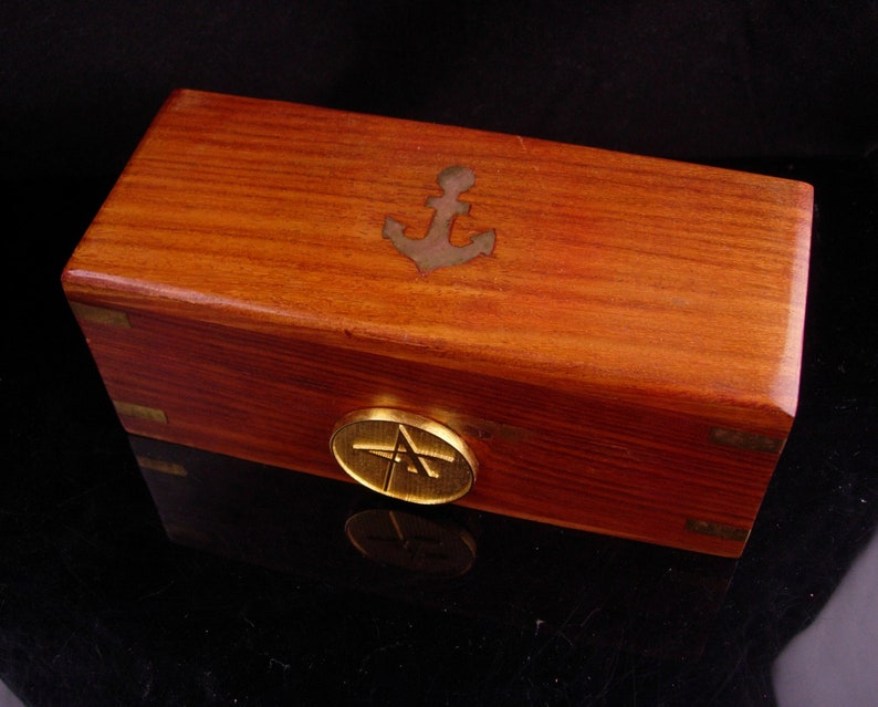 Mens Embossed Ship Box Nautical Anchor Vintage Gift - Etsy