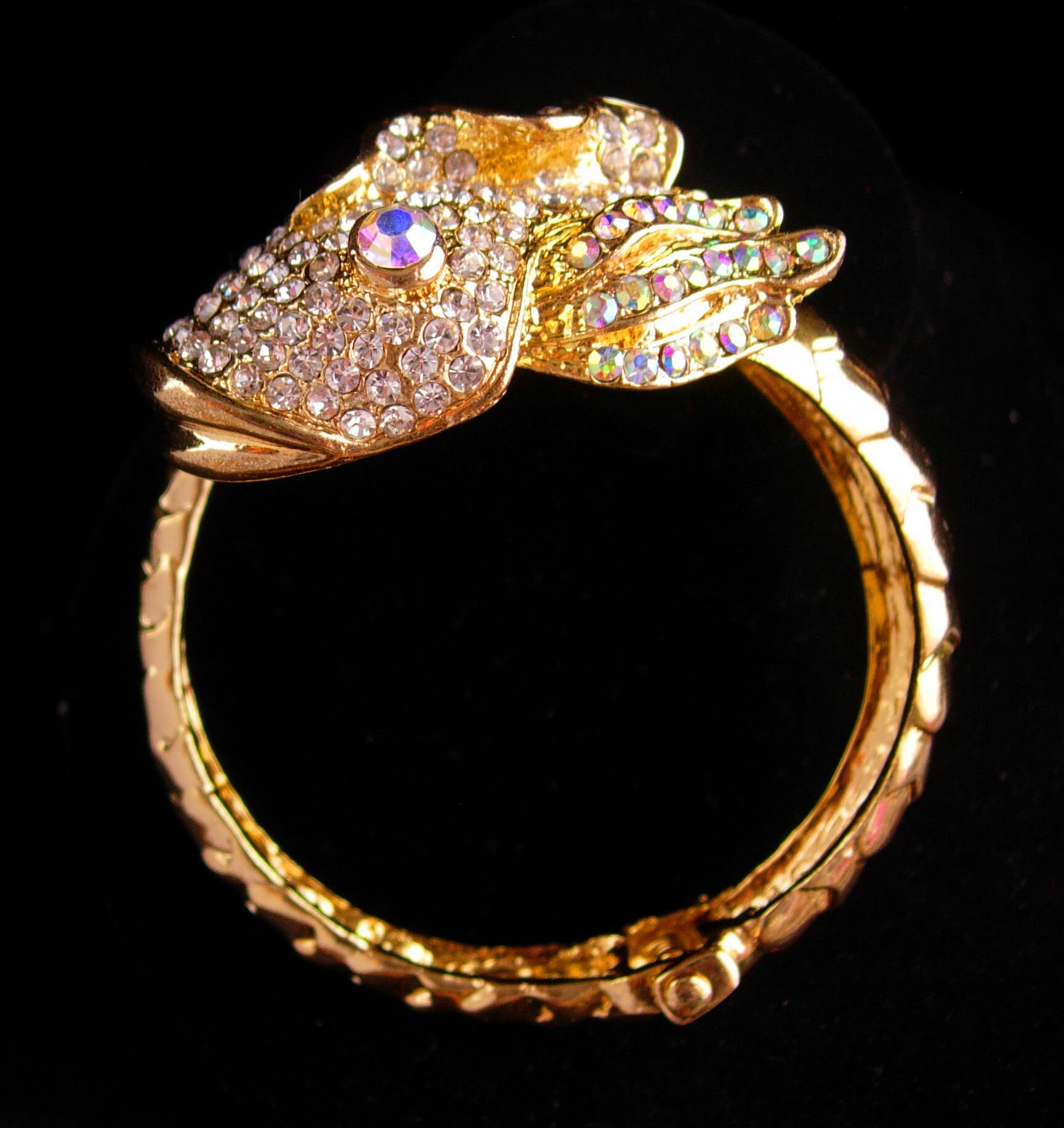 Vintage Chinese Koi Fish Bracelet Brilliant Aurora Borealis | Etsy