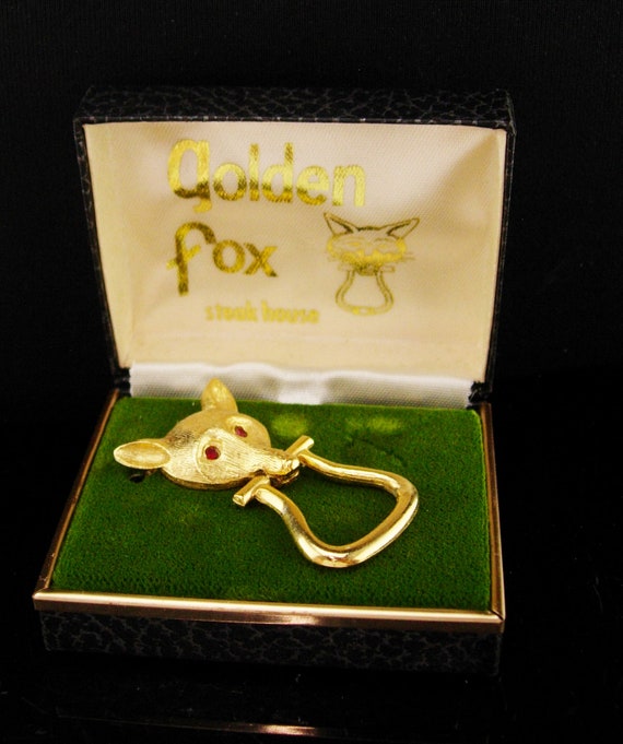 Vintage hunting Fox Pin - Golden Fox Steakhouse - hun… - Gem