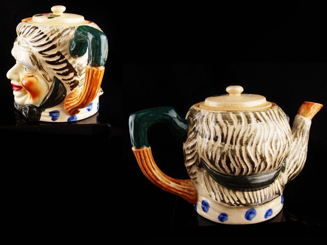 Large Vintage Toby Teapot / Made in Japan / 5 - Etsy