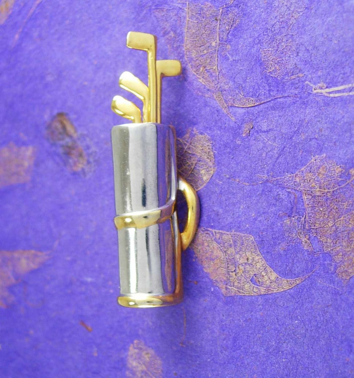Moveable Golf Bag Brooch Pin Silver Tournaments Sportsman | Etsy