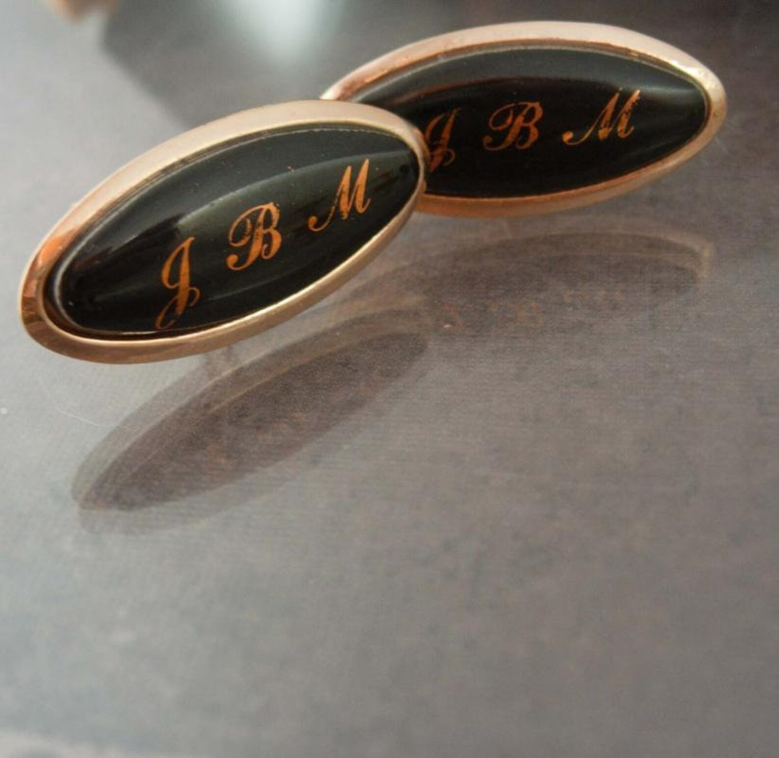 Classy Custom Script Cuff Links Monogrammed Cufflinks JBM - Etsy