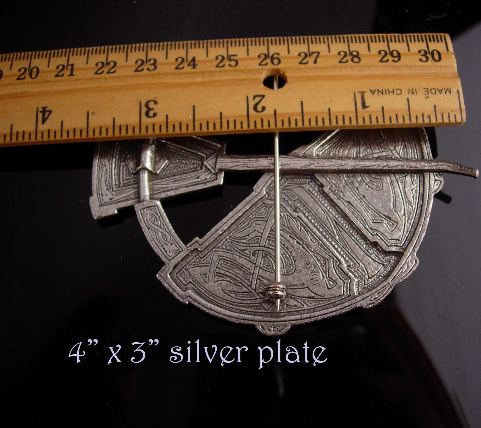LARGE Vintage Kilt Pin Huge Scottish Brooch Celtic Dagger - Etsy