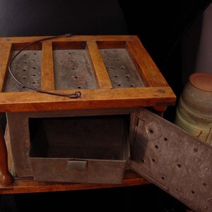 1800's Antique Tin Foot Warmer Box Appraisal New - Etsy