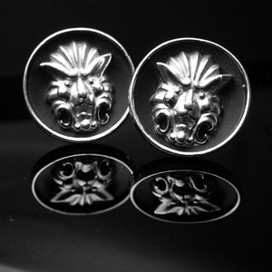 Bacchus Gargoyle Cufflinks Vintage Medieval Mythology God of Wine Demon ...