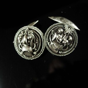 Antique Demon Queen Cufflinks Rangda Balinese Mythology Cuff Links ...