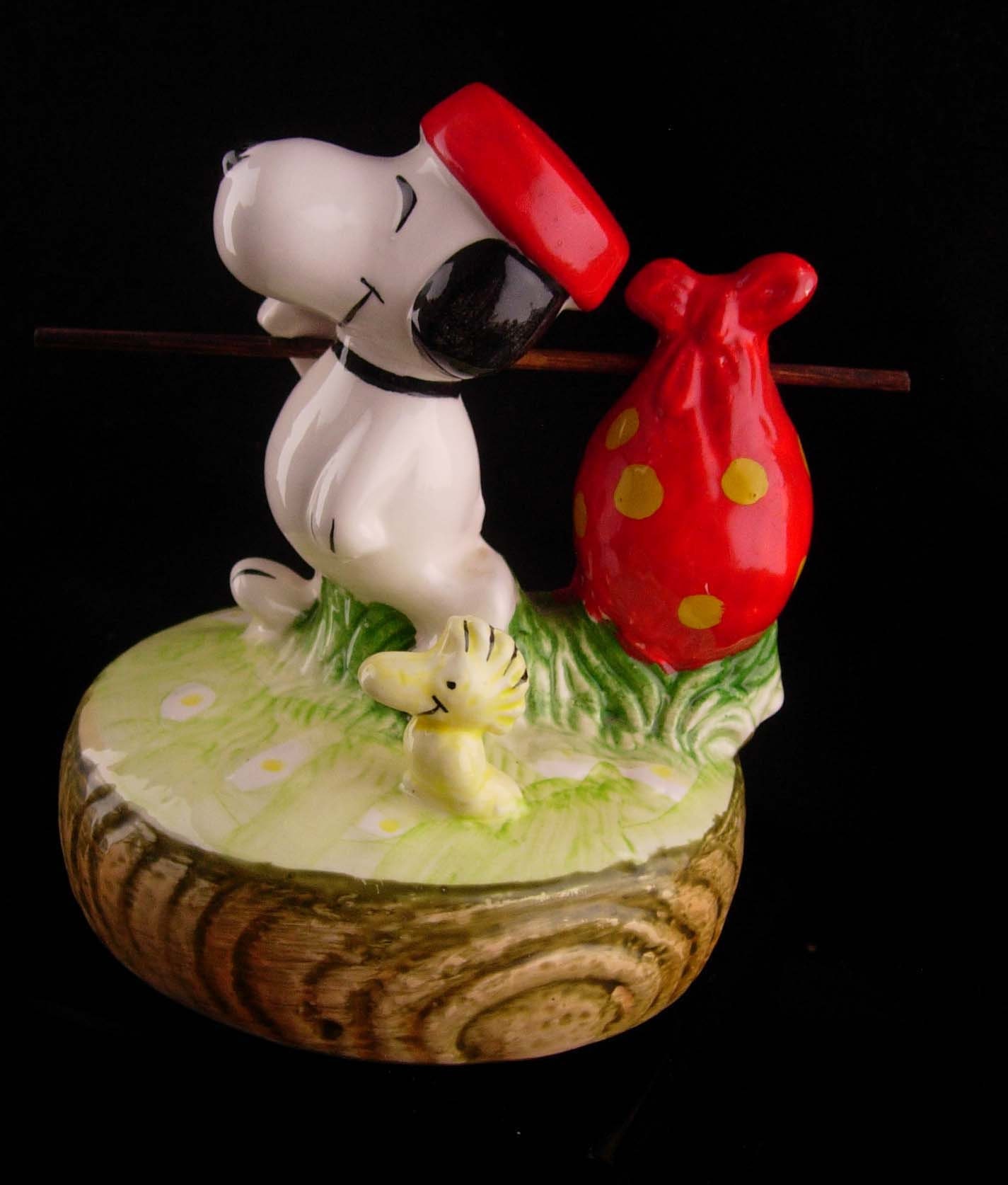 Vintage Woodstock Snoopy Music Box Born Free Peanuts Dog | Etsy