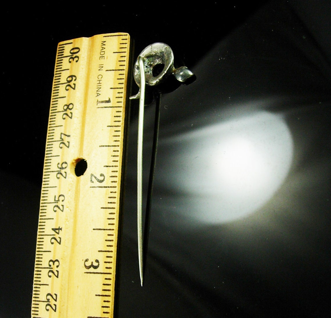 Antique Sterling Snake STICKPIN Red Jeweled Serpent - Etsy