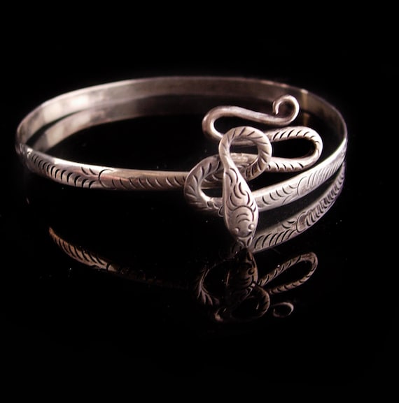 Vintage Sterling Snake Arm Band Cuff Bracelet Doll - Etsy