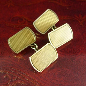 9kt Gold Cuff Links 1800's Victorian Set - Antique Scottish Cufflinks ...